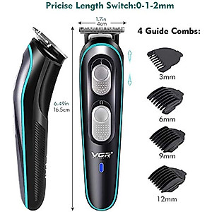 M MITLINK Hair Clippers, Haircut Trimmer Set, Hair Cutting Machine for Men/Kids/Baby/Barber Grooming Cutter Kit, Waterproof Haircut Barber Trimmer Kit with Guide Combs Brush (Black)