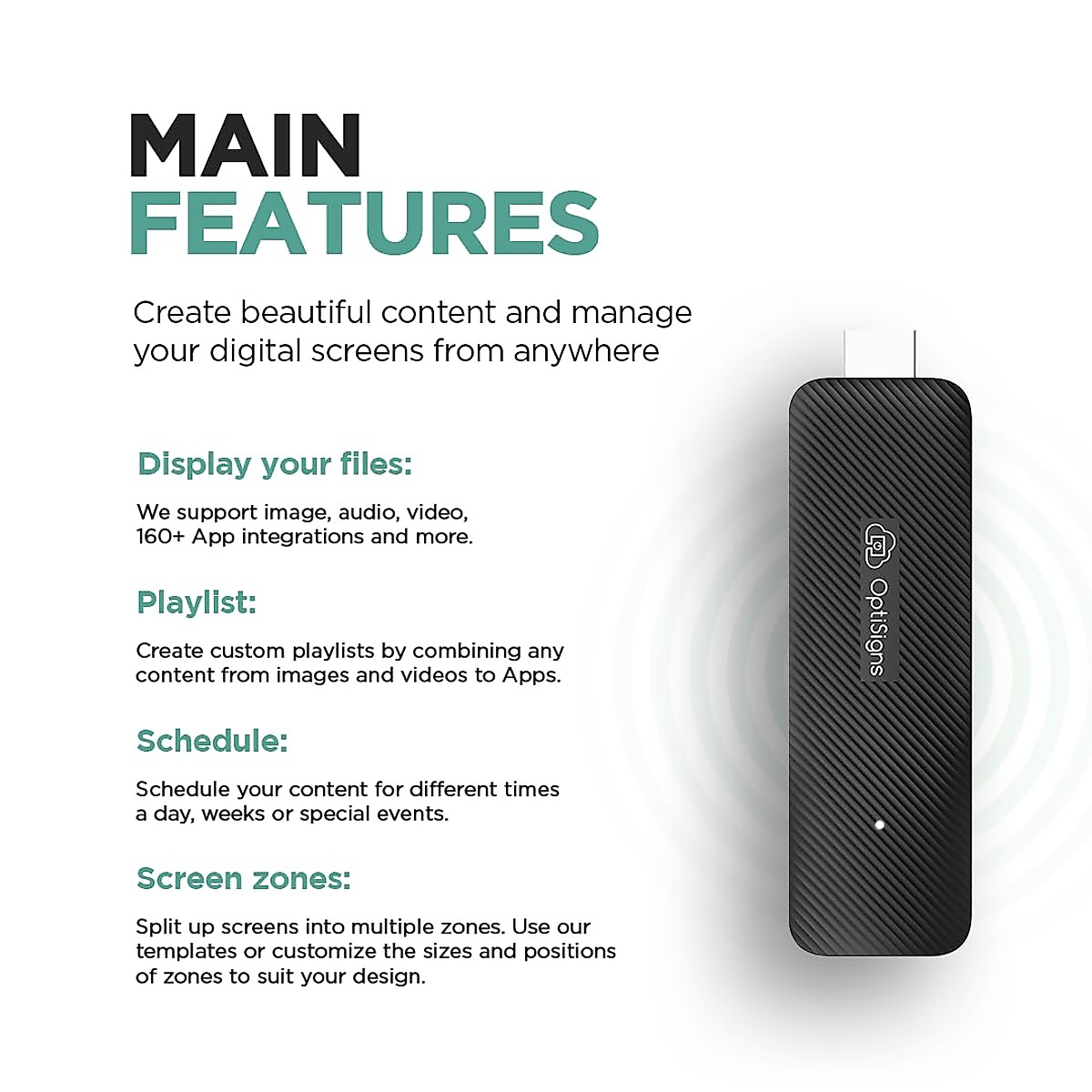OptiSigns Android Stick Digital Signage Player