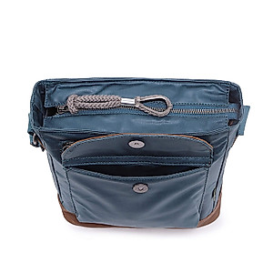 Urban Light Coated Canvas Crossbody Bag (Kale)