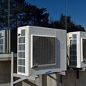 POPMOON Stainless Steel Mounting Bracket for 9000-36000BTU Condenser Ductless Mini Split Air Conditioner Heat Pump Systems.