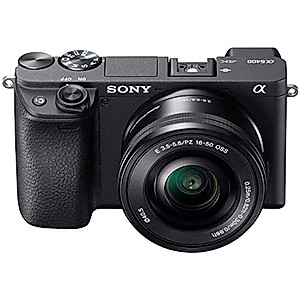 Sony Alpha a6400 Mirrorless Camera: Compact APS-C Interchangeable Lens Digital Camera with Real-Time Eye Auto Focus, 4K Video & Flip Up Touchscreen - ILCE-6400/B Body (Renewed)