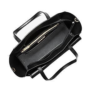 Michael Kors Maisie Large Pebbled Leather 3-IN-1 Tote Bag (Black)