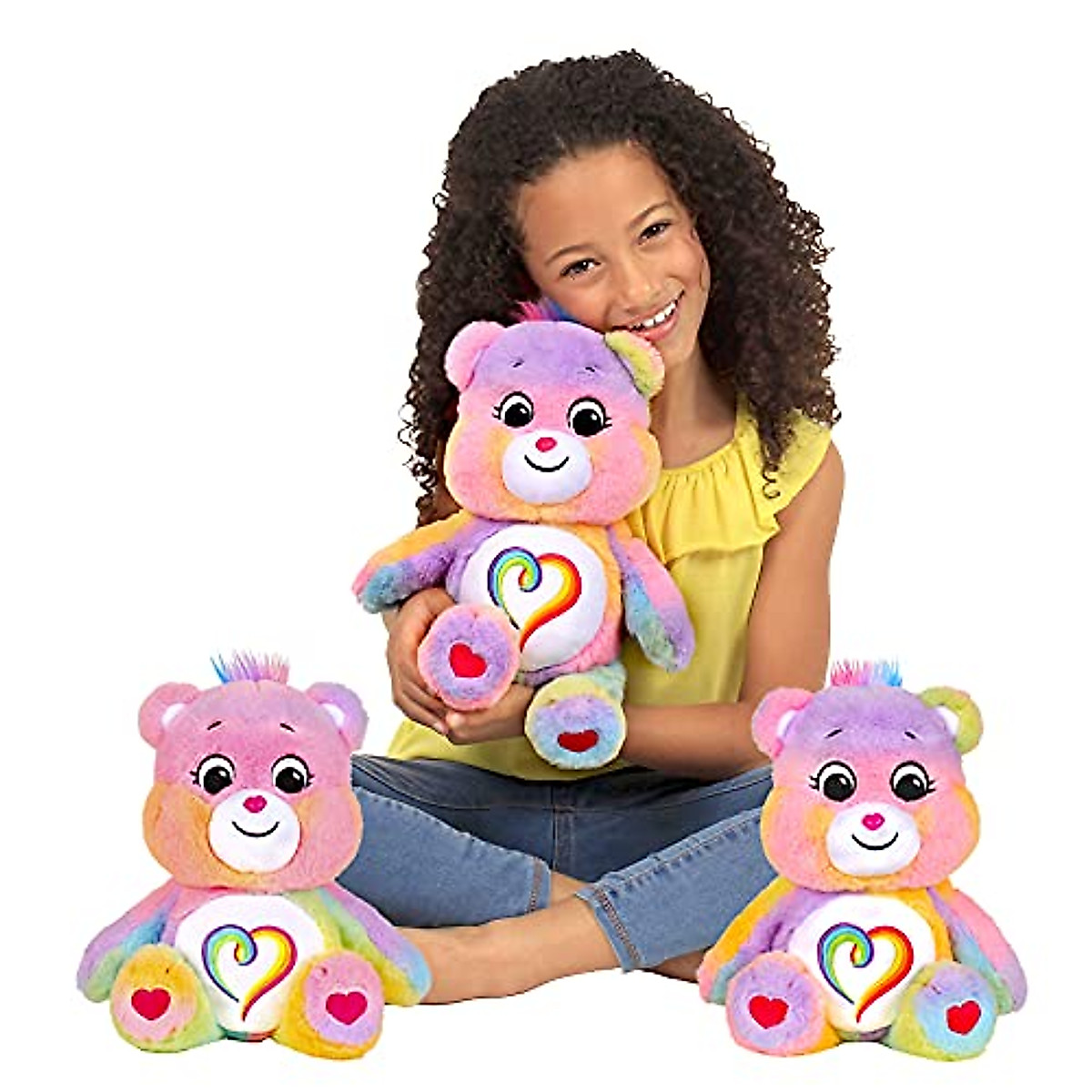 Basic Fun Care Bears | Togetherness Bear 35cm Medium Plush | Collectable Cute Plush Toy, Cuddly Toys for Children, Soft Toys for Girls Boys, Cute Teddies Suitable for Girls and Boys Ages 4 22077