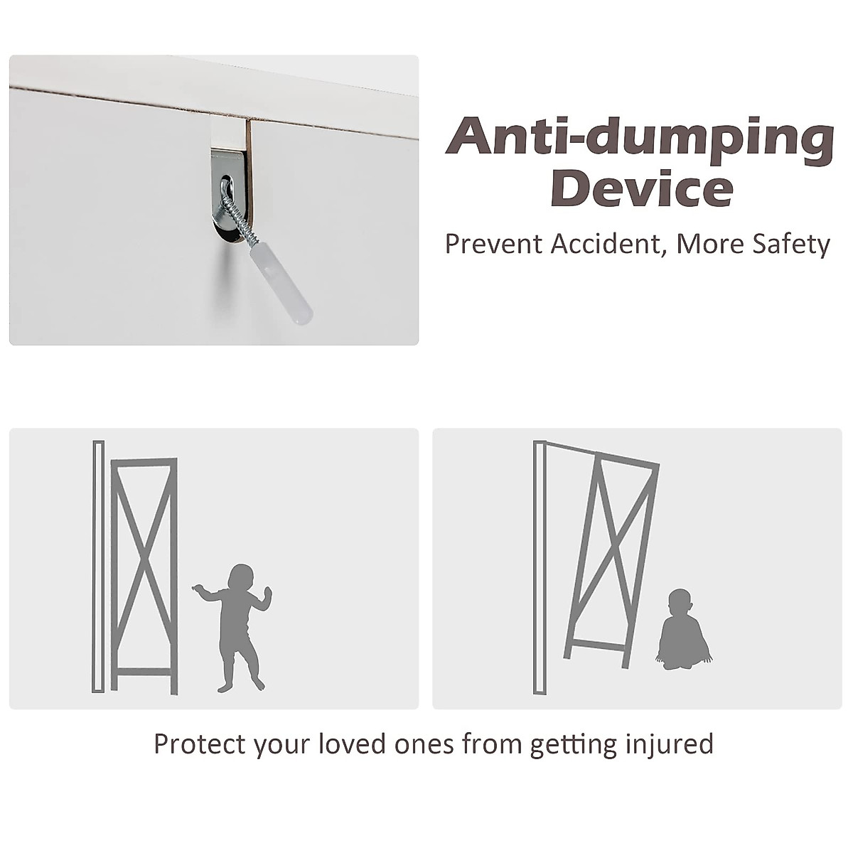 Giantex Storage Cabinet Bathroom High Cabinet with 5 Tier Storage Shelves, Freestanding Slim Cabinet, Tall Organizer for Kitchen, Living Room, Linen Tower Narrow Floor Cabinet (White)