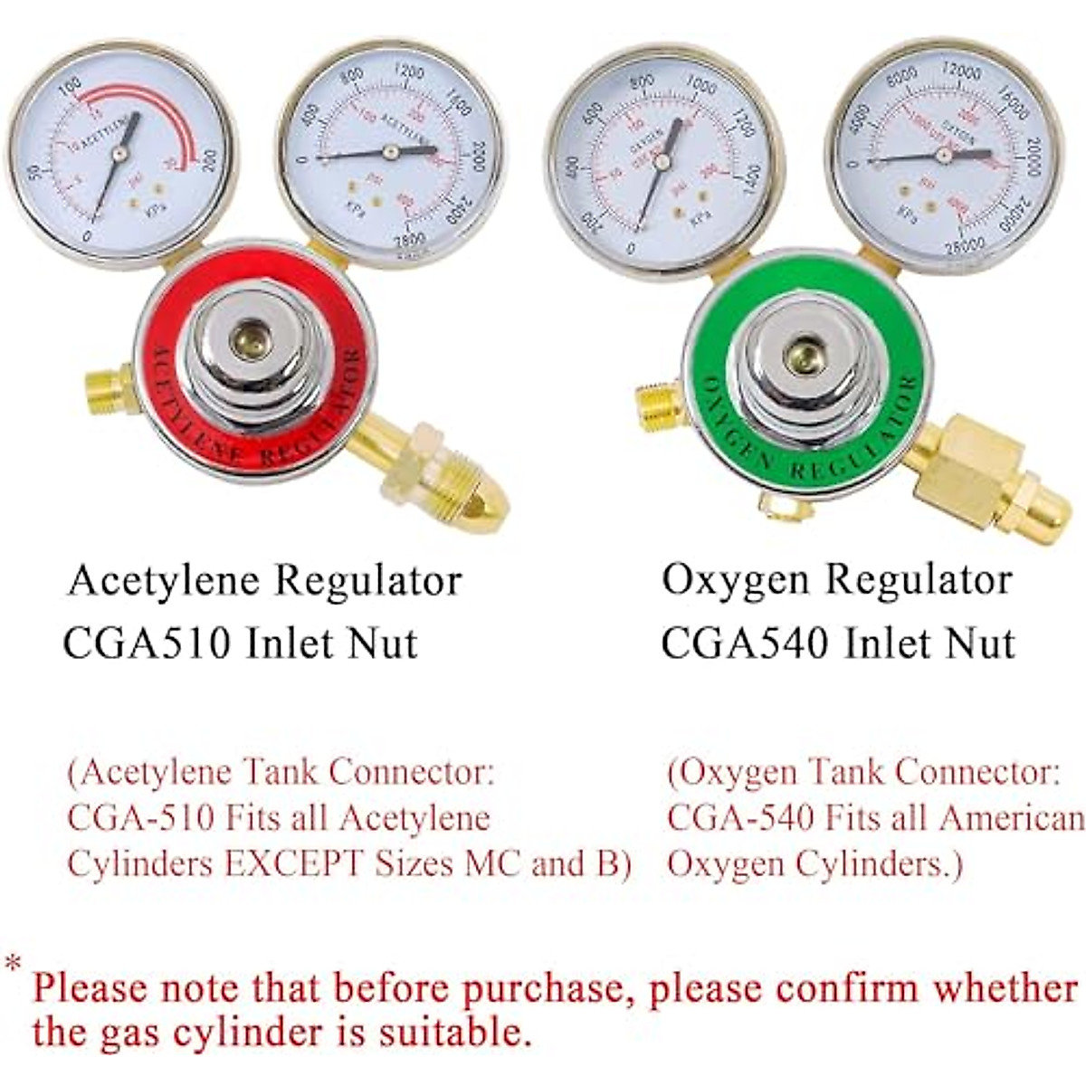 AWLOLWA Oxygen Acetylene Torch kit, Medium Duty Cutting Torch and Welding Kit
