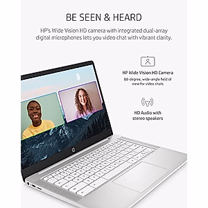 HP Chromebook 14a Laptop, AMD 3015Ce Processor, 4 GB RAM, 32 GB eMMC Storage, 14-inch FHD IPS Display, Google Chrome OS, Anti-glare Screen, Long-Battery Life (14a-nd0080nr, 2021, Ceramic White)