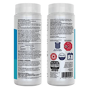 HTH Pool Care 1" Chlorine Tabs, Swimming Pool Chlorinating Sanitizer, Kills Algae and Bacteria, 1.5 lbs.