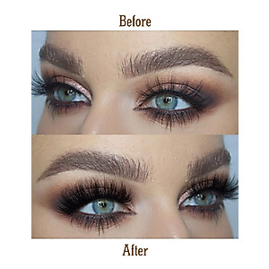 Eyelashes Mink Lashes Fluffy Natural Look Wispy Full Eye Lashes 8D 20 mm Long C Curl Strip Eyelashes Pack 10 Pairs Reusable Fake Eyelashes That Look Like Extensions by GODDVENUS