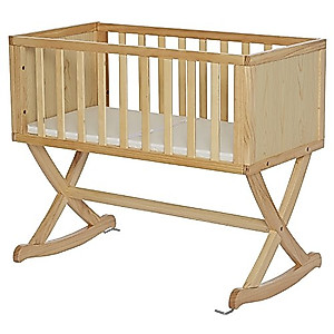 Dream On Me Luna/Haven Cradle, Natural , 37x19x31.5 Inch (Pack of 1)