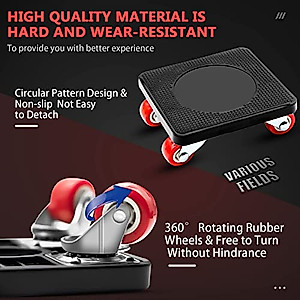 Furniture Mover Dolly, Moving Dolly, 4 Wheels & Furniture Lifter Set, 360° Rotation Wheels Furniture Movers, 800 Lbs Load Capacity, for Moving Heavy Furniture, Refrigerator, Sofa, Cabinet