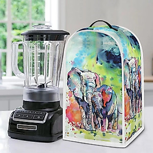 Eheartsgir Elephant Pattern Blender Cover Dust Covers for Kitchen Food Processor Stand Mixer Case Soy Milk Maker Cover for Kitchen Home Decor