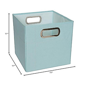 JJ Cole Heather Storage Box, 11-Inch, Blue