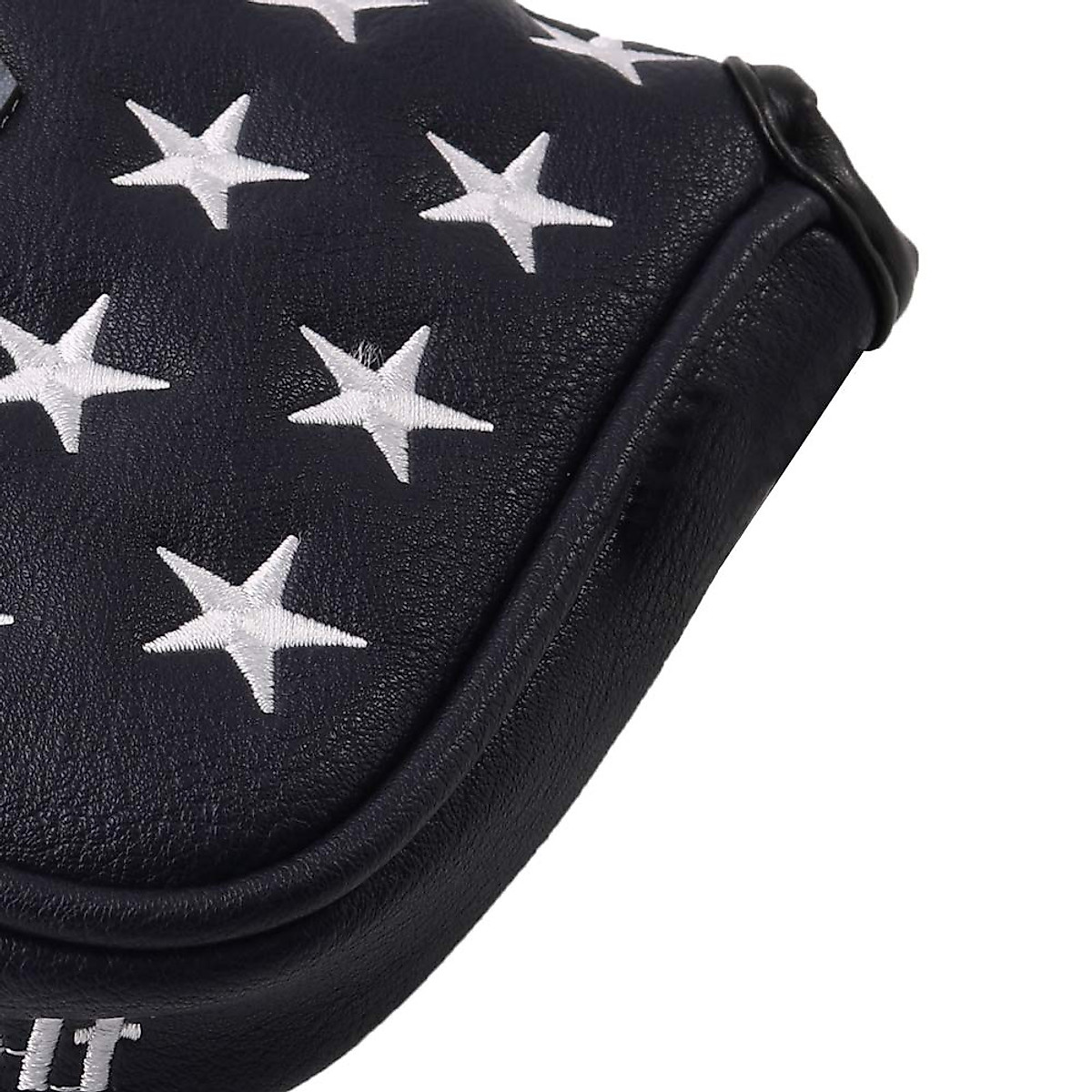 Craftsman Golf Blue Strips Large Square Mallet Putter Cover for Bettinardi BB55 Taylormade Spider Ghost etc.