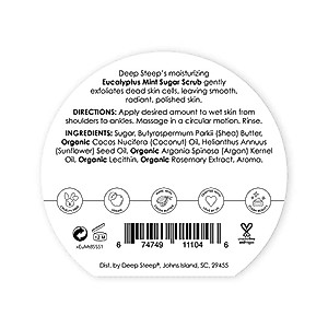 Deep Steep Sugar Scrub, 8oz (Eucalyptus Mint)