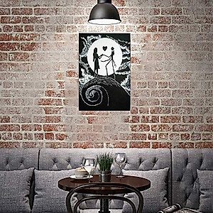 12" X 8" Tin Sign,The Nightmare Before Christmas Tim Burton Cartoon Movie. Vintage Iron Painting Metal Plate