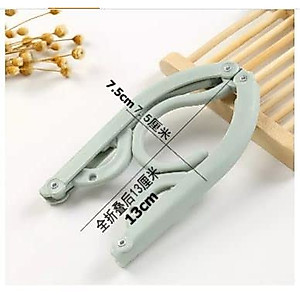 10 pcs Travel Hangers - Multifunctional Folding Clothes Hanger Portable Folding Travel Hangers Foldable Plastic Hanger and Drying Hanger for Travel