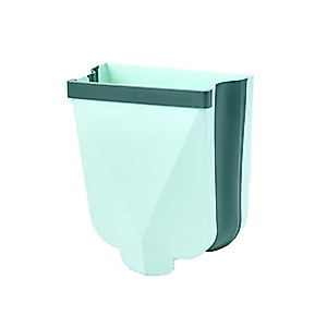 Rumtut Hanging Kitchen Cabinet Door Lid Trash Can, Gallon Small Trash Can, Hanging or Standing Plastic Compost Bin for Cabinets/Bedroom/Office/Camping