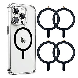 Aothey Universal Metal Rings Compatible with Magsafe Sticker - 4 PCS