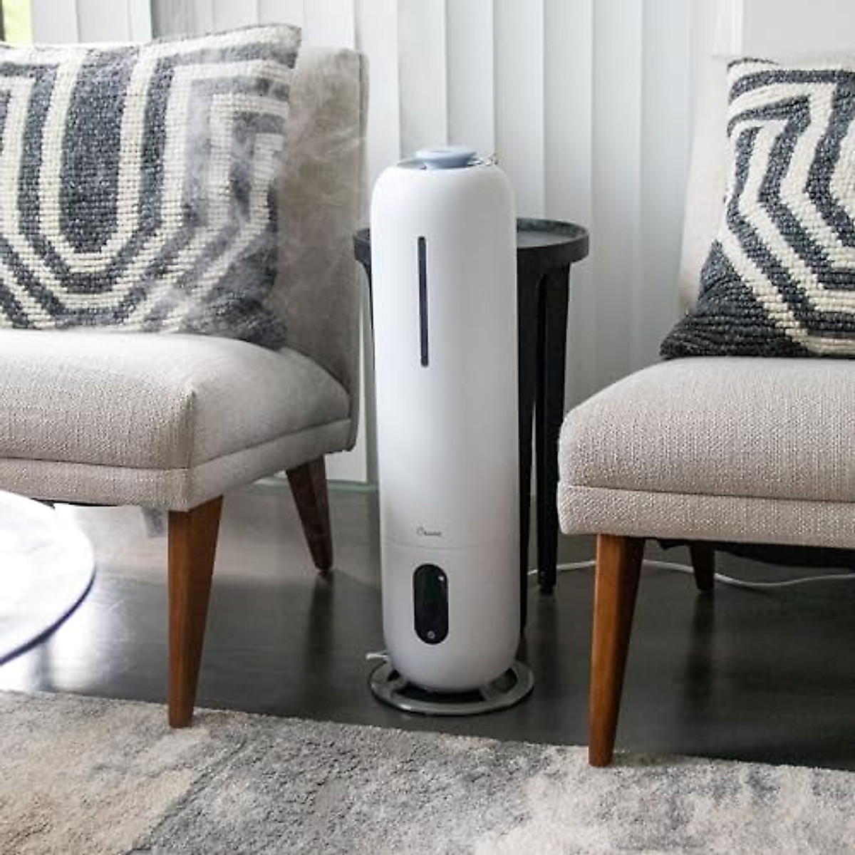 Crane Ultrasonic Cool Mist Tower Humidifier, 2 Gallon,White,EE-6917