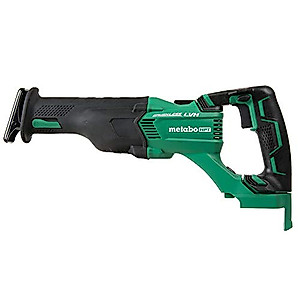 Metabo HPT Cordless Reciprocating Saw | Tool Only | No Battery | 3-Mode Selector W/Auto Mode | Tool-Less Blade Changing System | Large Rafter Hook | Lifetime Tool Warranty | Brushless | CR18DBLQ4