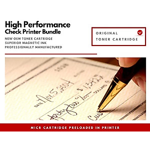 RT MF452dw Wireless Office Check Printer Bundle with 1 OEM Modified CRG 057 MICR Toner Cartridge for Printing Small Business and Personal Checks (2 Items)