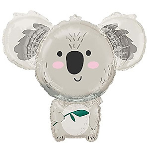 Anagram 28" Koala Bear Foil Balloon, Multicolor