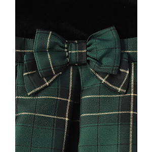 The Children's Place Baby Girls' and Newborn Holiday Dress, Green Plaid, 0-3 Months