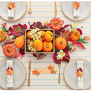 Gift Boutique 100 Pieces Thanksgiving Paper Rings Harvest Maple Leaves Napkin Ring Holders Fall Band for Autumn Home Kitchen Dining Table Holiday Dinner Wedding Party Supplies Table Decorations