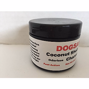 DOGSAMUST All Natural Coconut Shell Activated Charcoal for Dogs 1 oz Powder