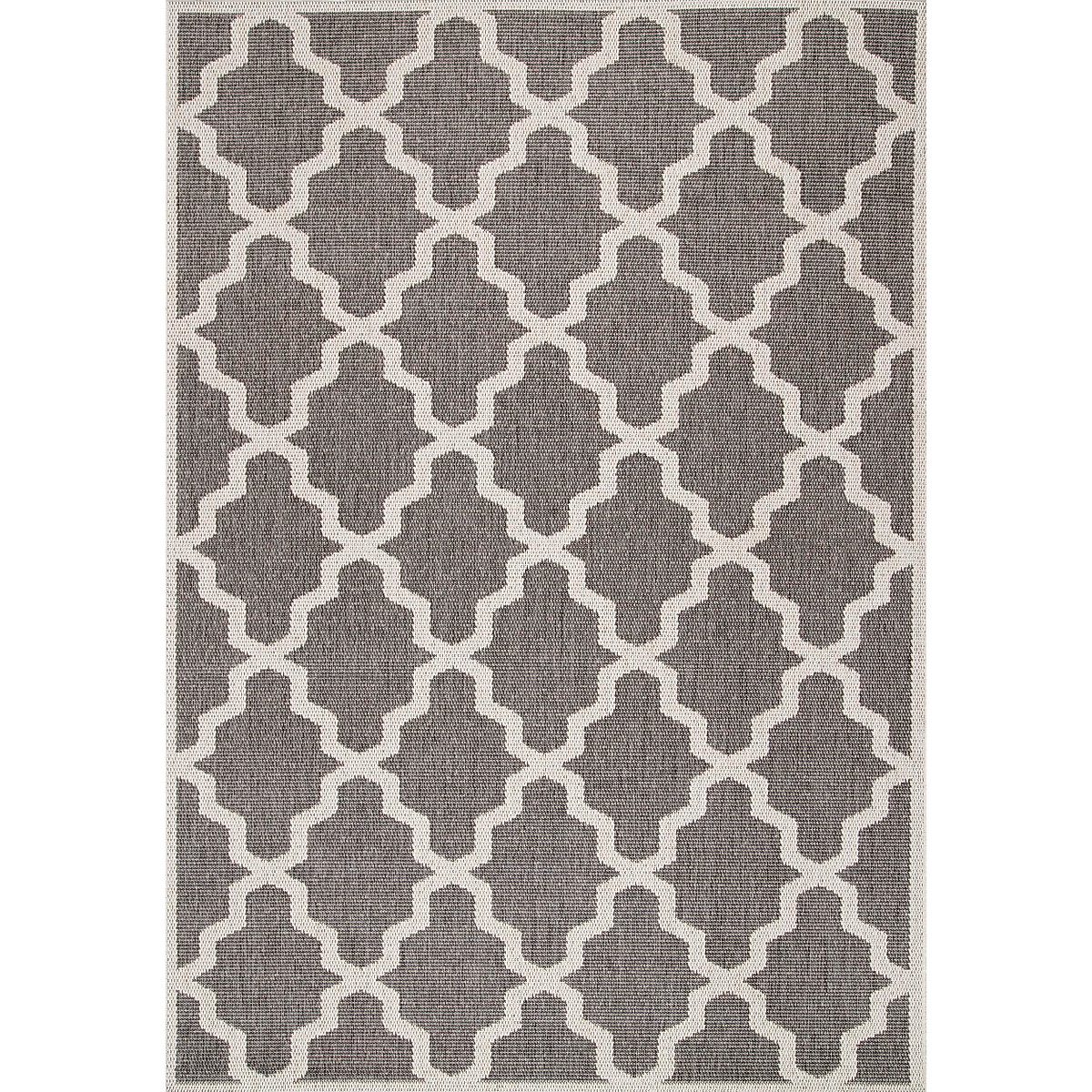 nuLOOM Gina Lattice Indoor/Outdoor Area Rug, 8x11, Gray
