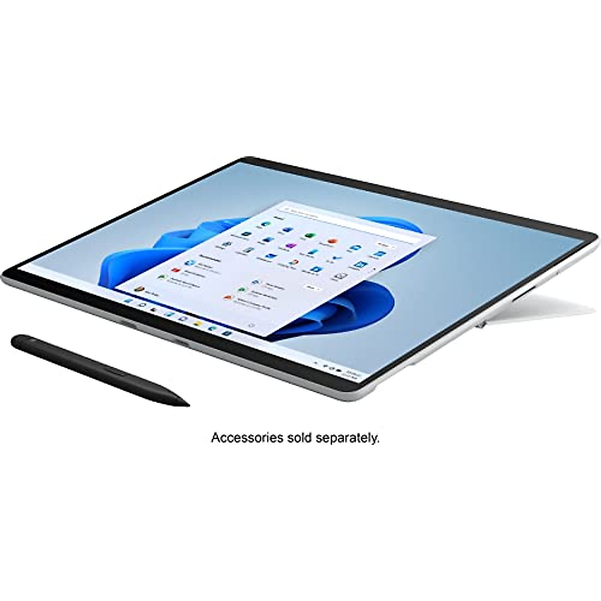 Microsoft Surface Pro X, 13" PixelSense Touchscreen Display, SQ1, 8GB Memory, 256GB Solid State Drive, Qualcomm Adreno 685 GPU, Windows 10 Pro, E8A-00001, Platinum (Renewed)