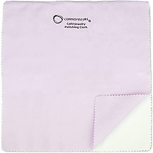 CONNOISSEURS Premium Edition Ultrasoft Gold Polishing Cloth with Anti-Tarnish, Large Value Size 14x14 Inches