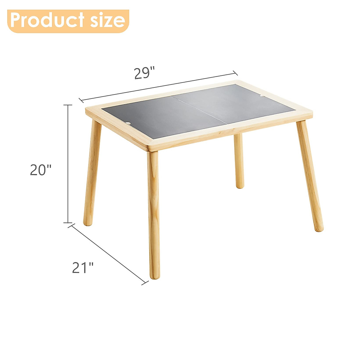 Beright Children's Table, Play Sand Table Indoor Sensory Table, not with Storage Bin for Kids, Perfect Choice for Christmas Thanksgiving Gift