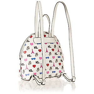 Karl Lagerfeld Paris womens Cara Messenger Cross Body, Multi/White Adele, One Size US