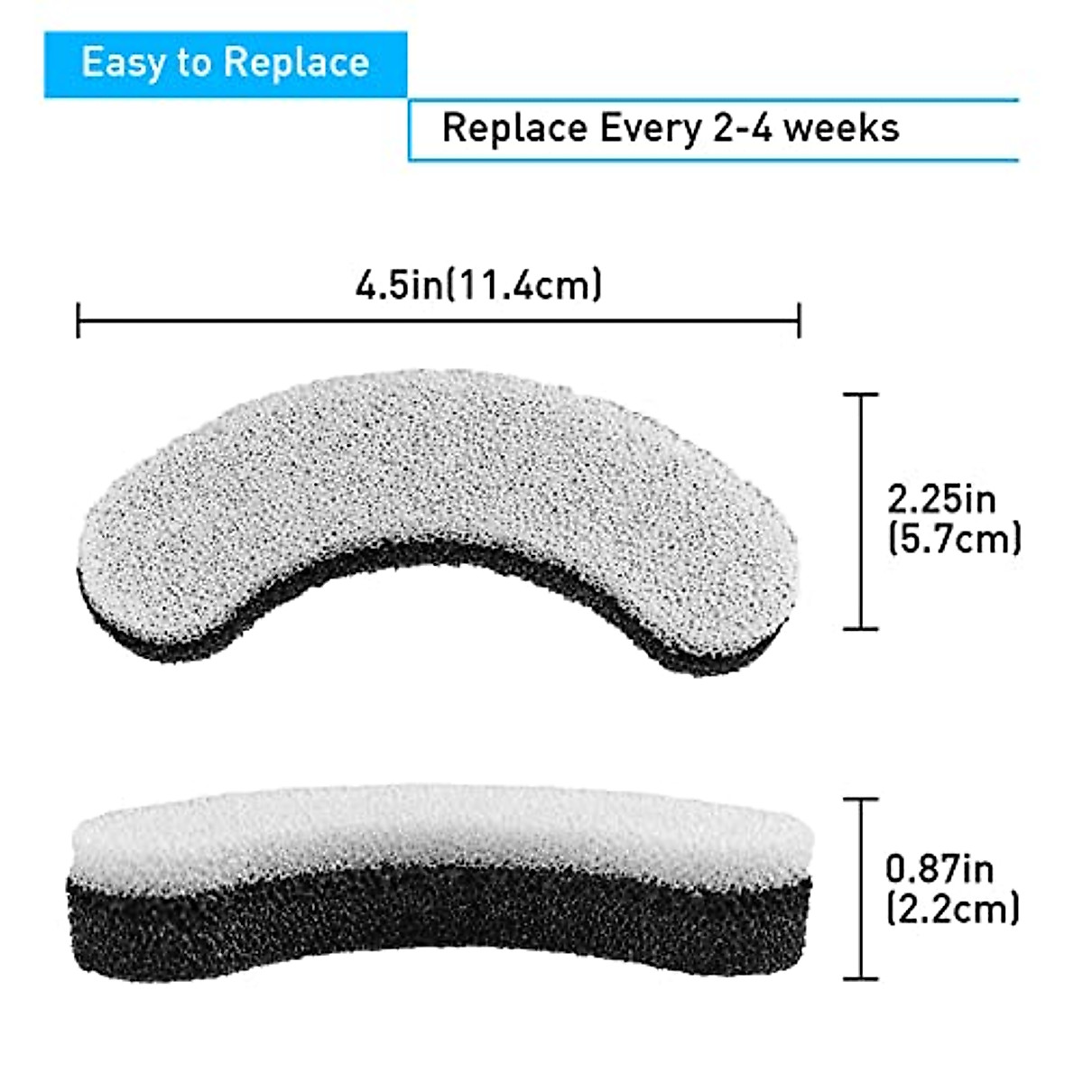 NPET Pet Water Fountain Filters for WF050 & WF100 Cat Fountain(4pcs)