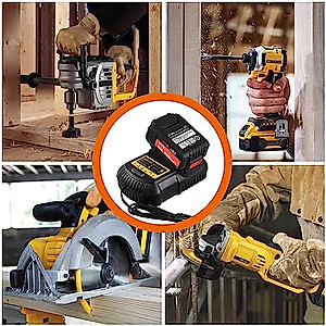 DCB105 Charger Compatible with Dewalt 12V/20V Battery DCB120 DCB127 DCB200 DCB203 DCB204 DCB206 DCB207 Replacement for Dewalt DCB107 DCB102 DCB115 DCB118 Charger