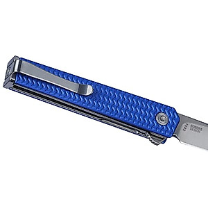 CRKT Ceo Microflipper EDC Folding Pocket Knife: Gentleman's Knife, Everyday Carry, Liner Lock, Aluminum Handle with Deep Carry Pocket Clip 7083