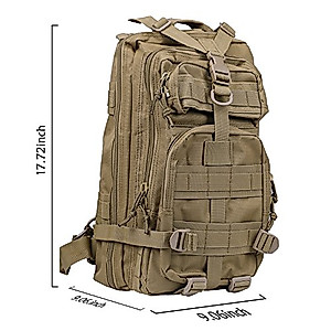 HDE Tactical Military Backpack 20L MOLLE Bug Out Bag Survival Backpacks