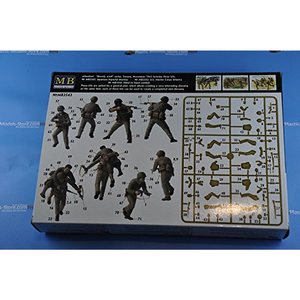 Masterbox Bloody Atoll US Marine Corps Infantry Tarawa, November 1943 1/35 Master Box 3543