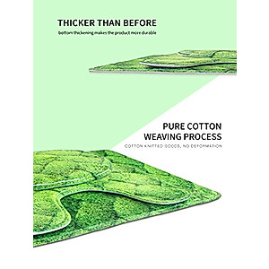 Coloranimal You are My Sunshine Sunflower Design Home Decoration 3 Piece Set U-Shaped Toilet Mat+Area Rug+Toilet Lid Covers