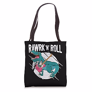 Dinosaur Guitar Player Rock'n'Roll Guitar Tote Bag