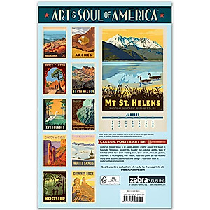 National Parks Posters Deluxe 2021 Wall Calendar