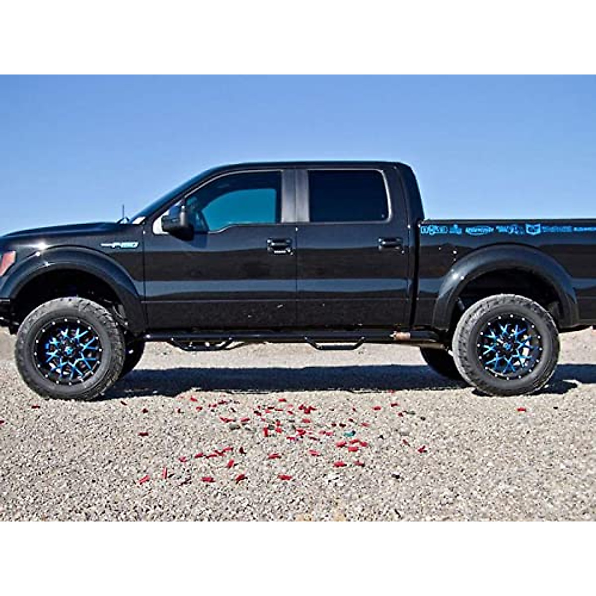 n-FAB | T0580CC | Nerf Step, Wheel 2 Wheel , Gloss Black, 05-15 Toyota Tacoma Double Cab 5' Short Bed