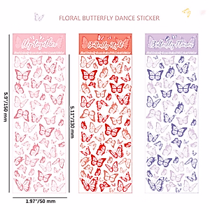 Scrapbook Stickers 24 Sheets Self-Adhesive Deco Stickers,Colorful Butterfly Scrapbooking Sticker,Shiny Korean Stickers Waterproof Journal Stickers for Postcard Photo Planner Diary Card Decoration