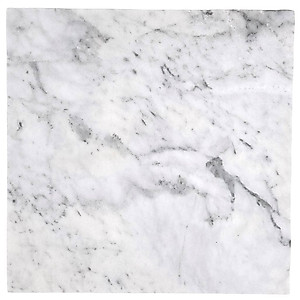 Bianco Carrara (White Carrera) Polished Marble 12 x 12 Floor and Wall Tile
