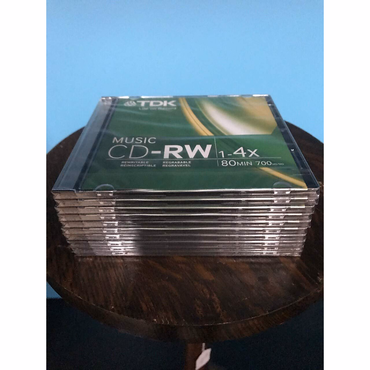 TDK Music 1X-4X 80-Min Digital-Audio CD-RW 10-Pak in Ultra-Slim Jewel Cases