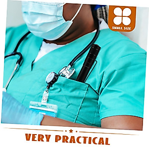 OSOLADY Medical Pen Light Nursing Light Pen with Light Doctor Pen for Diagnose Aluminum Alloy Black