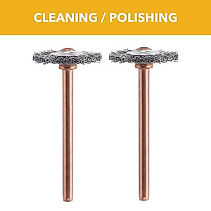 Dremel 530-02 Stainless Steel Brushes (2 Pack), 3/4" Diameter