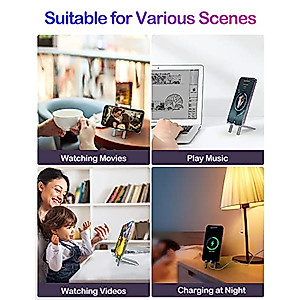 Cell Phone Stand for Desk,Adjustable Phone Stand Holder,Foldable Desk Phone Mount Stand Holder Compatible with All Mobile Phones,Portable iPhone Stand/Dock/Cradle,Versatile Phone Stand(Flat-Small)