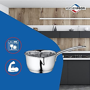 Küchenprofi Stainless Steel Saucepan with Clad Bottom, 1.5 Liters
